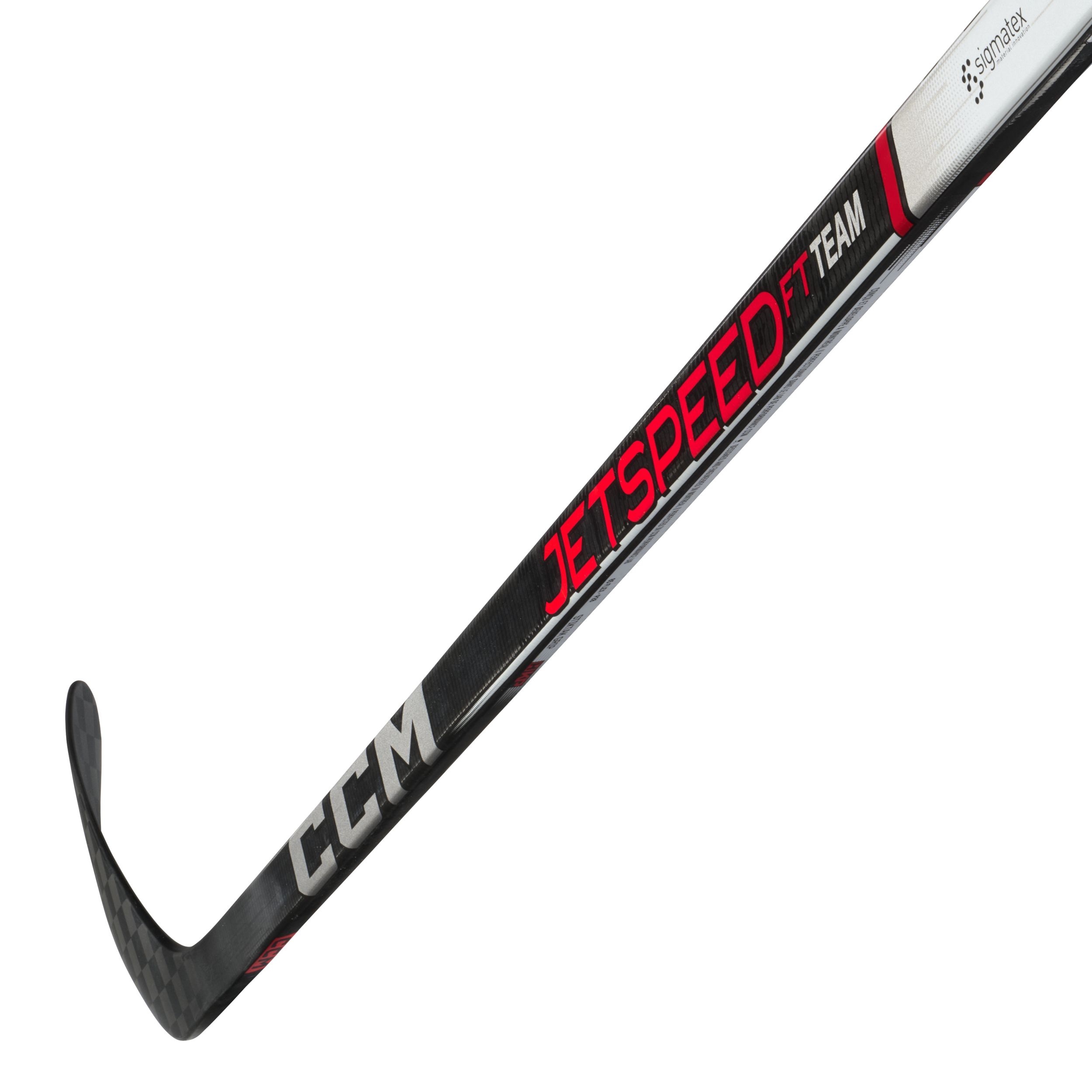 CCM JetSpeed FT6 Team Grip Senior Hockey Stick, Carbon Fiber, Hybrid ...