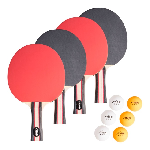 Escalade Stiga Performance 4-Player Table Tennis Racket Set | SportChek