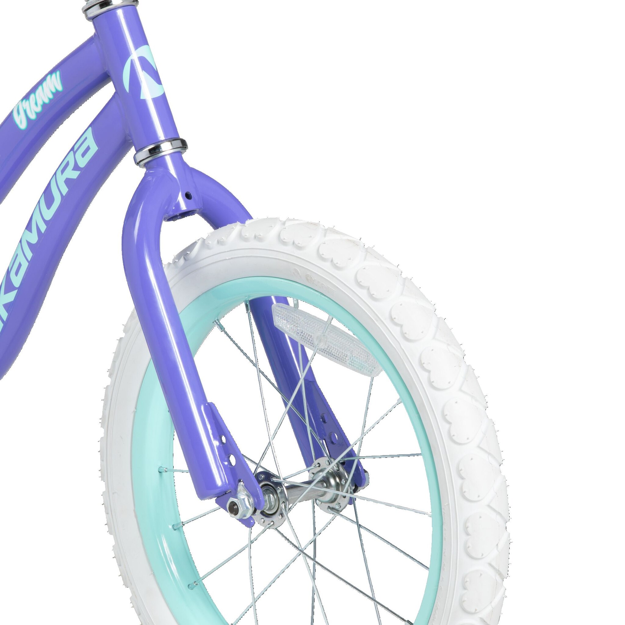 Nakamura Kids' Dream 16" Bike, Training Wheels, Pedal Brake & V Brakes ...