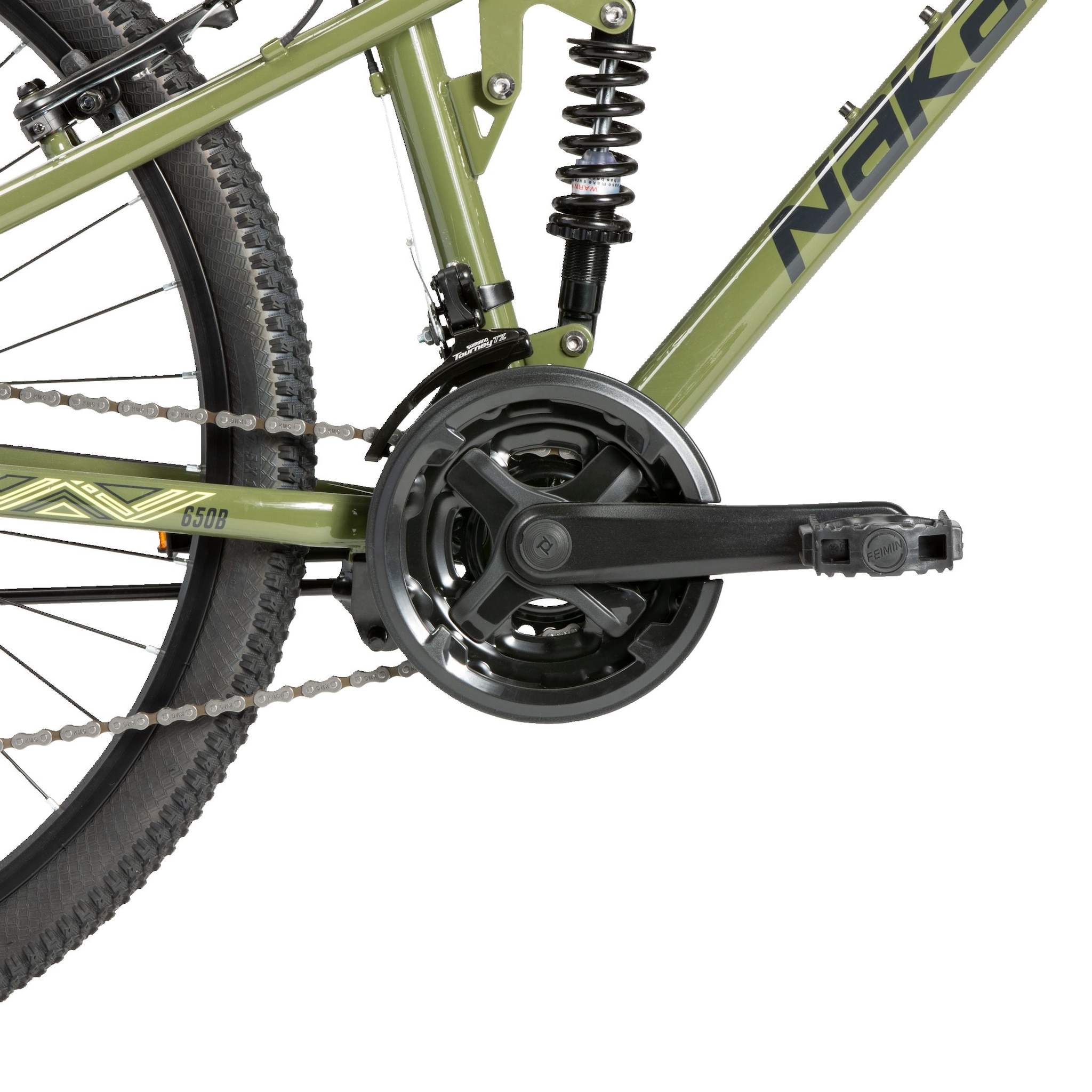 Nakamura Monster 27.5" Mountain Bike, 21 Speed, Steel Frame, Rim Brakes ...
