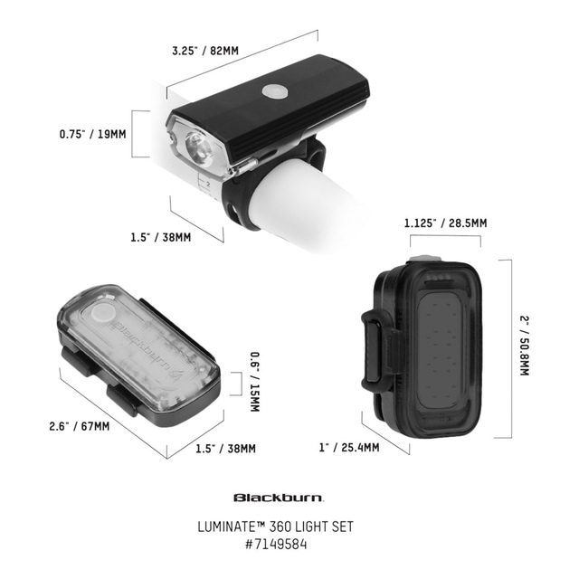 Blackburn Luminate 360 Bike Light Set | SportChek