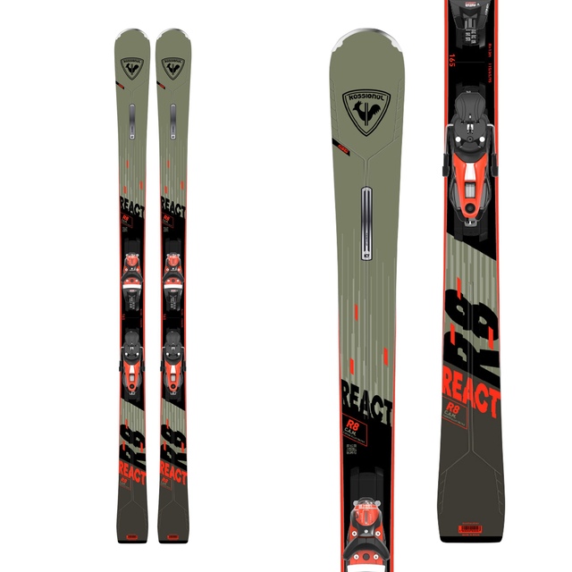 Rossignol React R8 C.A.M Men's Skis 2023 & Konect NX 12 Bindings ...