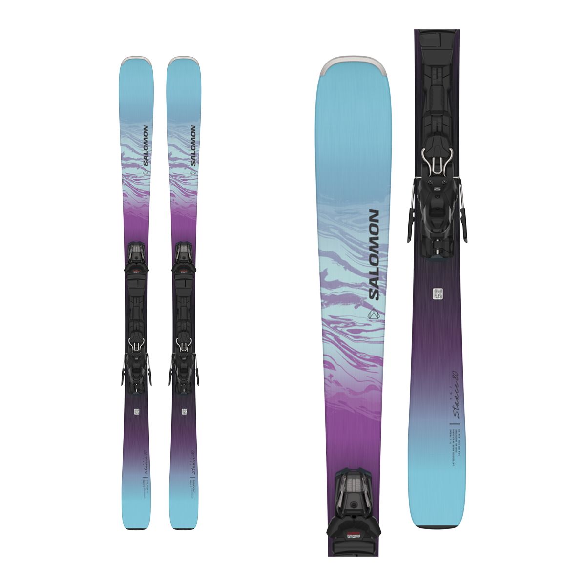 Salomon Women's Stance 80 All Mountain Skis 2024 With M10 GW Bindings ...