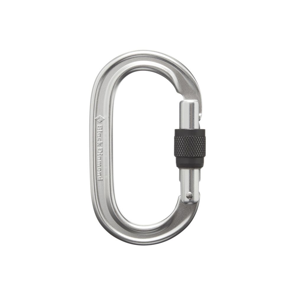 Black Diamond Oval Keylock Screwgate Carabiner | SportChek