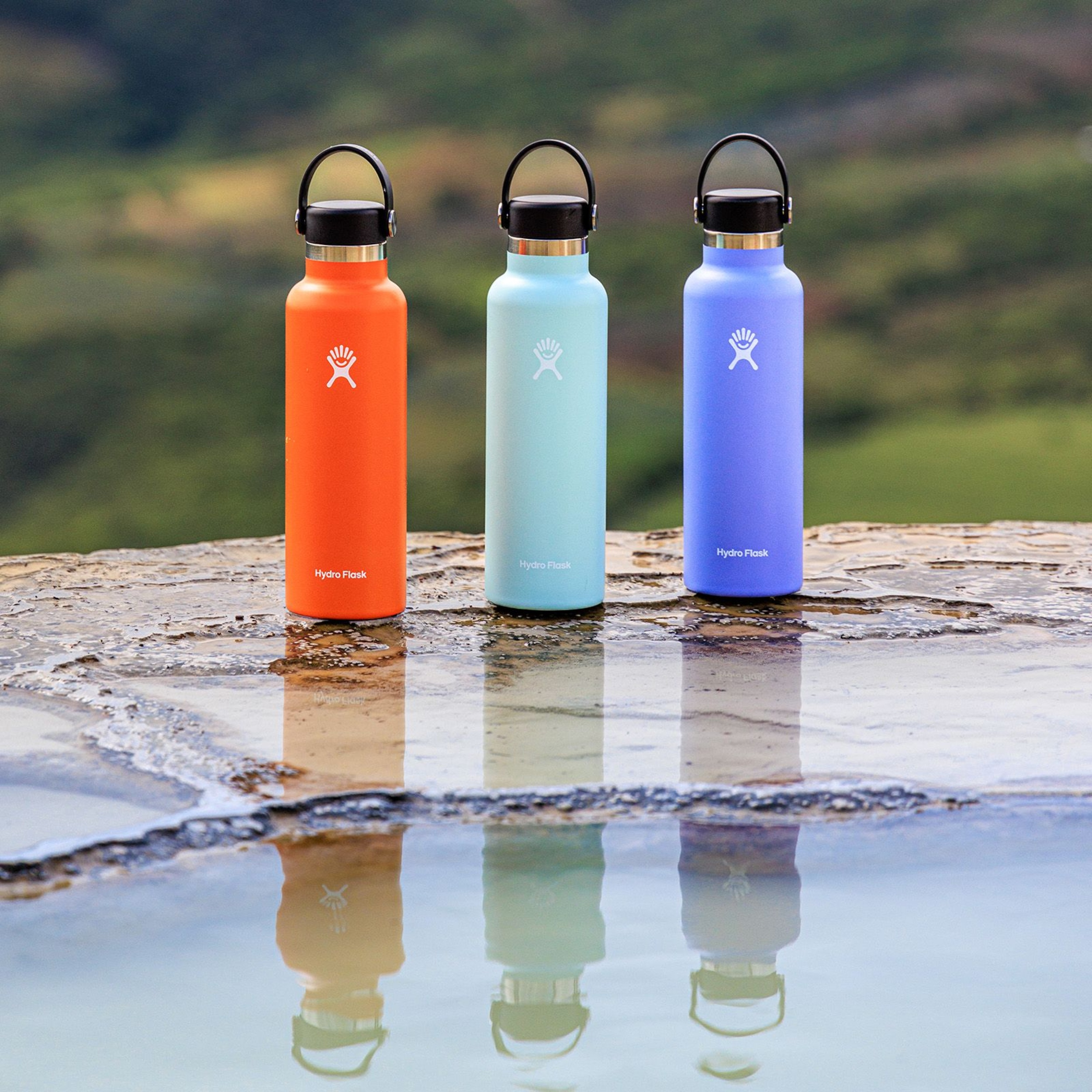 Hydro Flask Standard Mouth 18 oz Insulated Water Bottle with Flex Cap ...