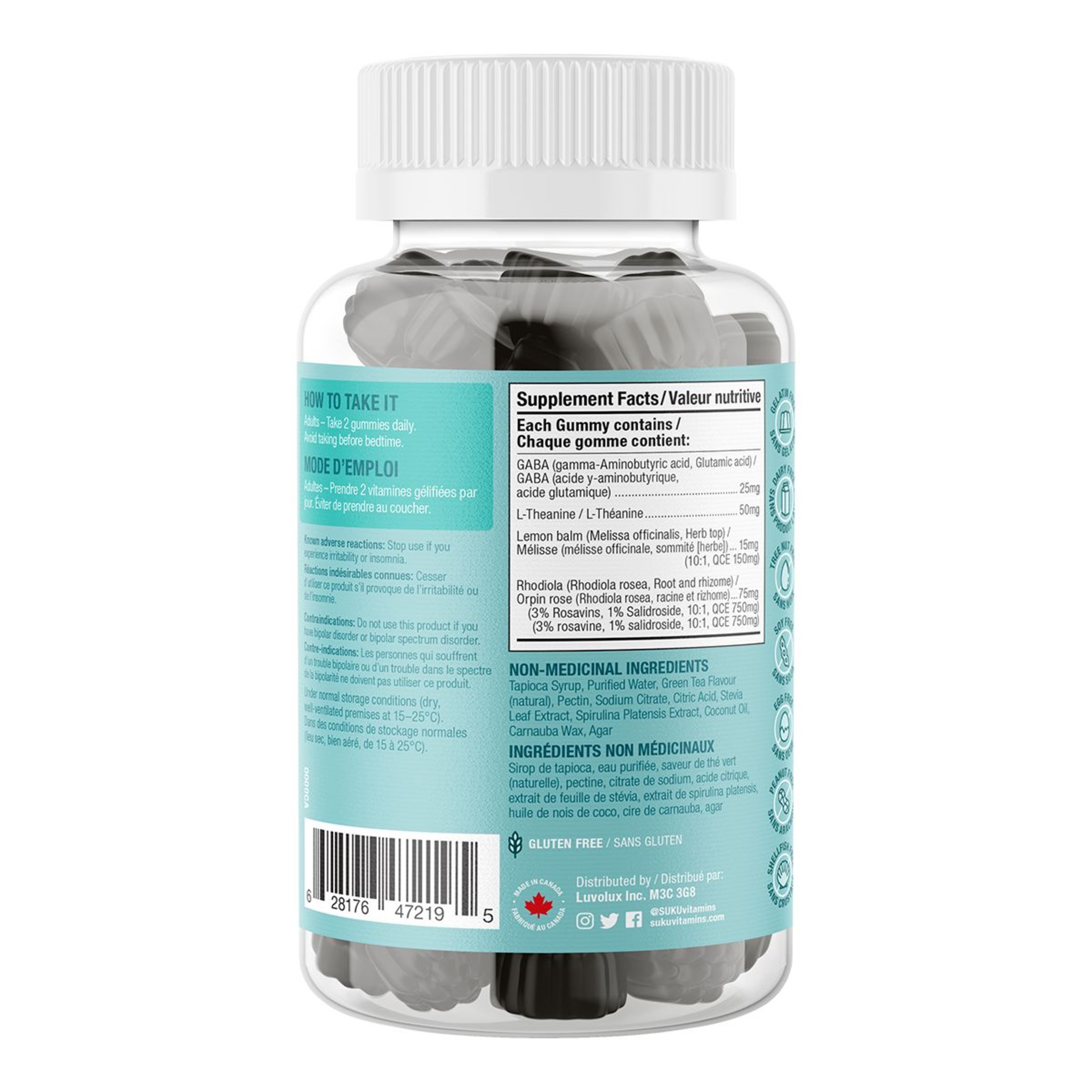 Suku Buh Bye Stress Vitamin Gummies - 60 Counts | SportChek