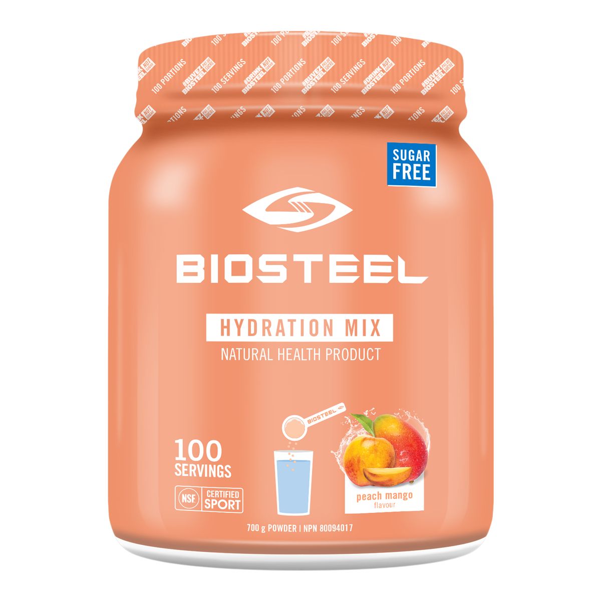 BioSteel Peach Mango High Performance Sports Hydration Mix Tub Powder ...