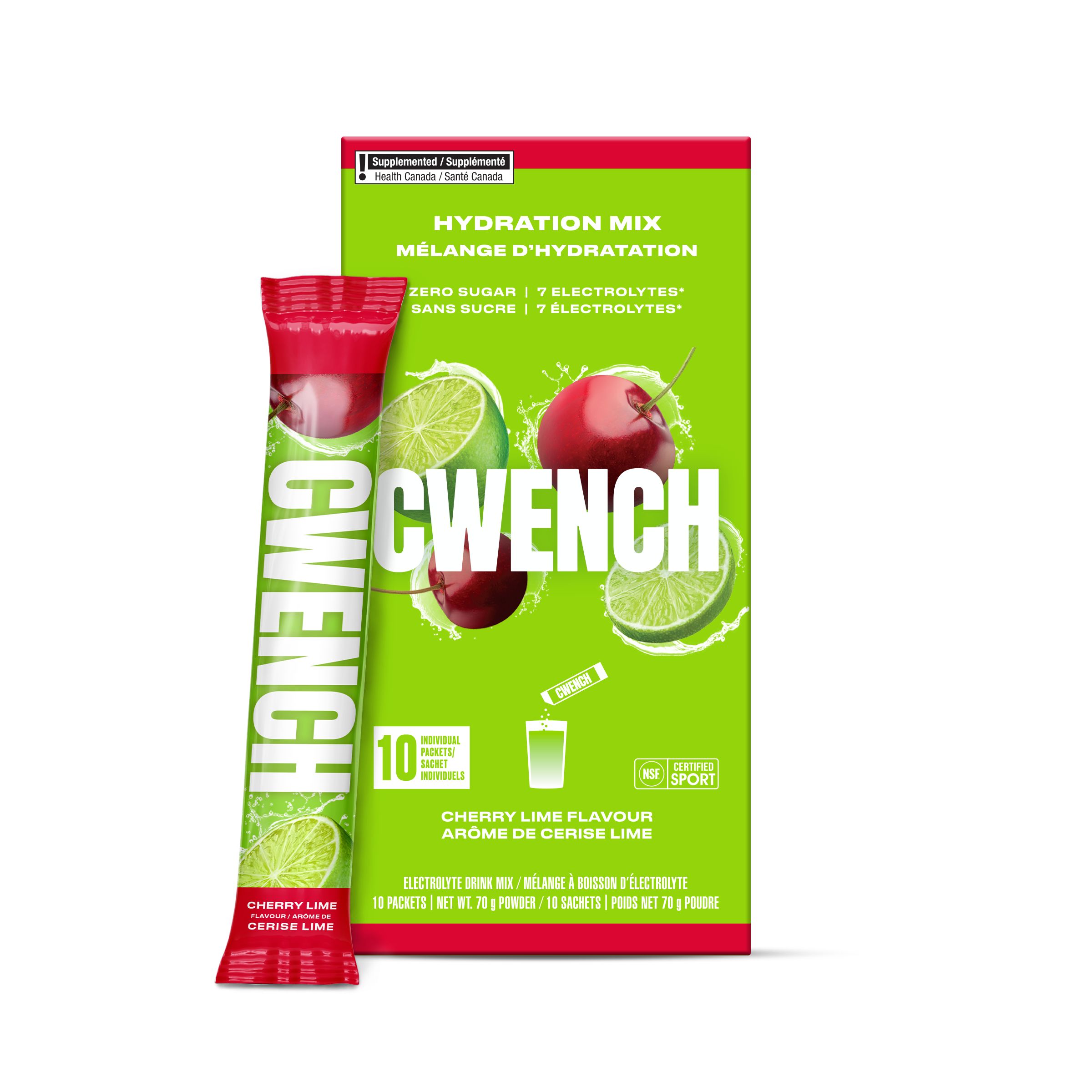Cwench 10-CT Box Hydration Mix Tub Powder - Cherry Lime | SportChek