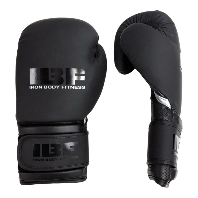 Iron Body Fitness Blackout 12 oz Boxing Gloves | SportChek