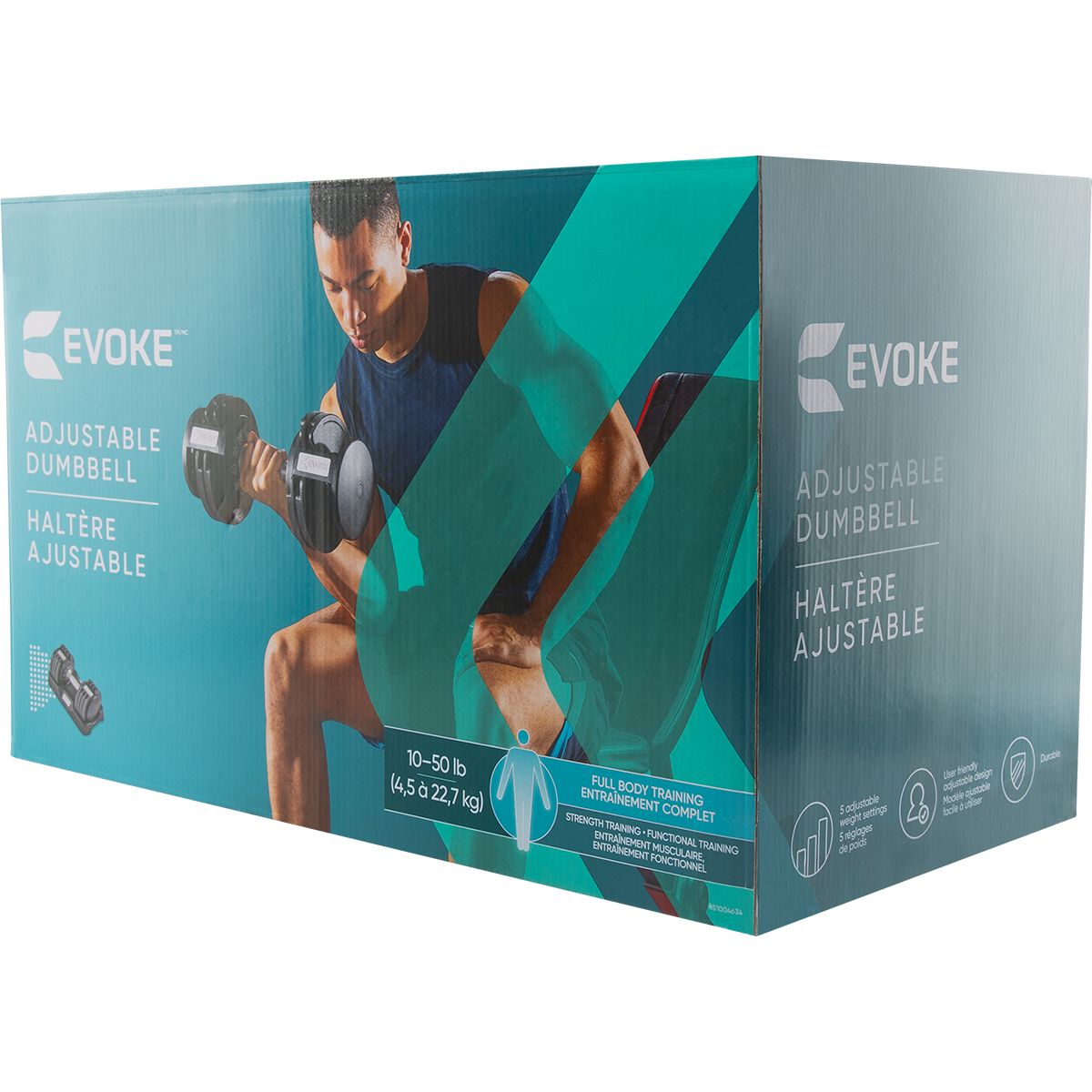 Evoke 10 50lbs Adjustable Dumbbell SportChek