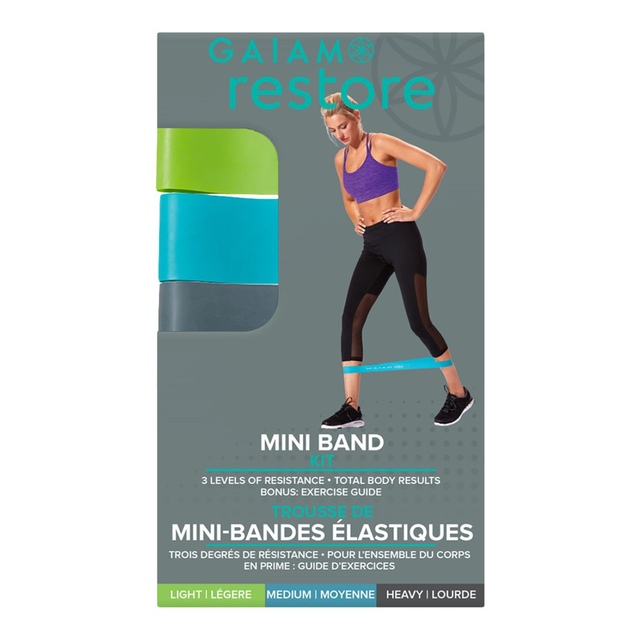 Gaiam Restore Mini Band Kit, 3 Pack | SportChek