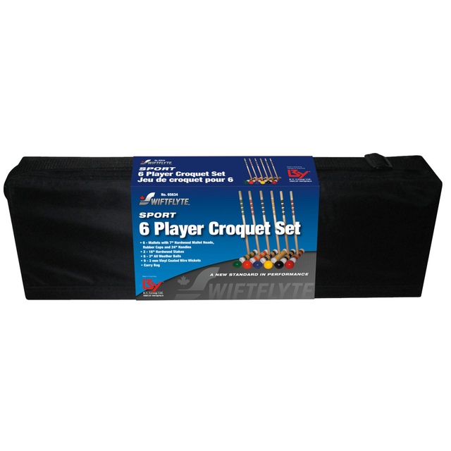 Swiftflyte Six Player Croquet Set Sportchek
