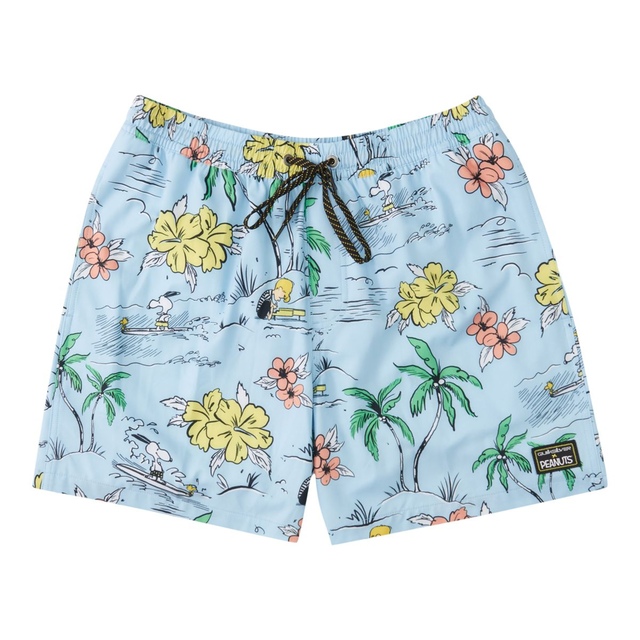 Quiksilver Men's x Peanuts Snoopy Shred Swim Volley Shorts, 17", 4-Way ...