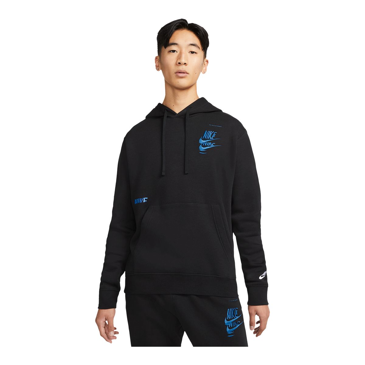 Nike Sportswear Men's Stacked Graphic Hoodie, Pullover, Fleece, Drawstring | SportChek