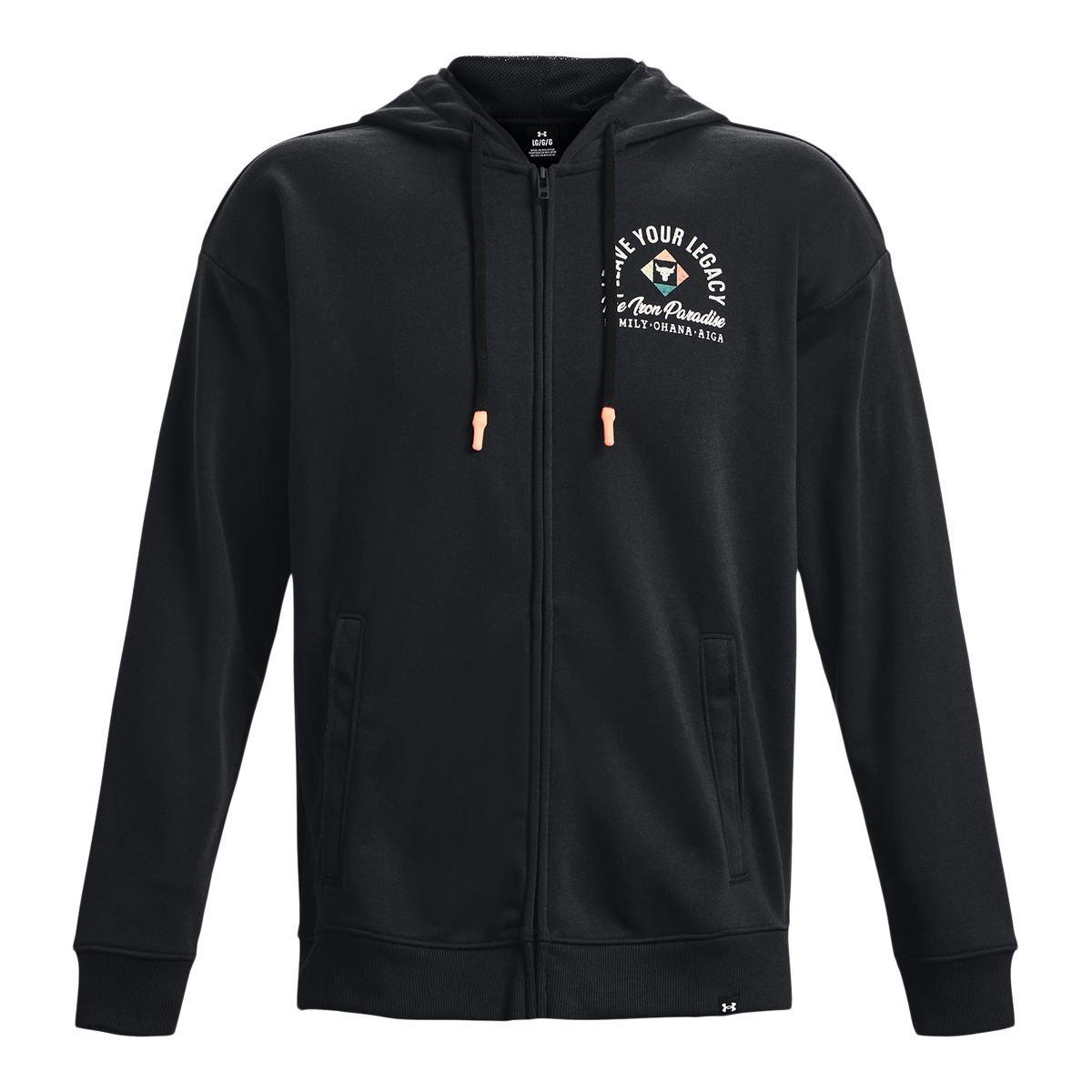 Under Armour Men's Project Rock Legacy Heavyweight Terry Full Zip ...