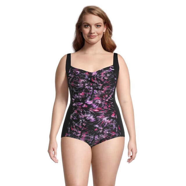 Gabar Womens Plus Size Tiedye Twist Bra One Piece Swimsuit Sportchek