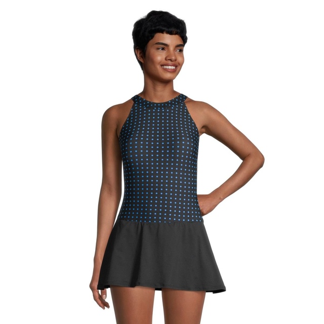 Gabar Women's High Neck Swim Dress One Piece Swimsuit/Bathing Suit ...