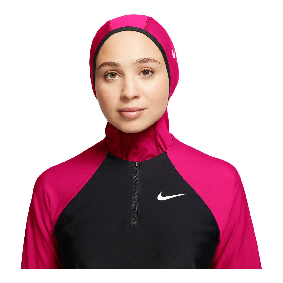 Nike Women's Victory Colorblock Full-Coverage Swim Dress/Burkini ...