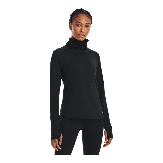 Under Armour Women's Run Cold Up The Pace Long Sleeve Funnel Neck Shirt ...