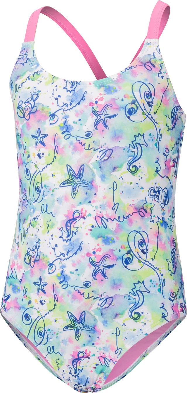 Ripzone Girls Sl Crossback Print One Piece Swimsuit Sportchek