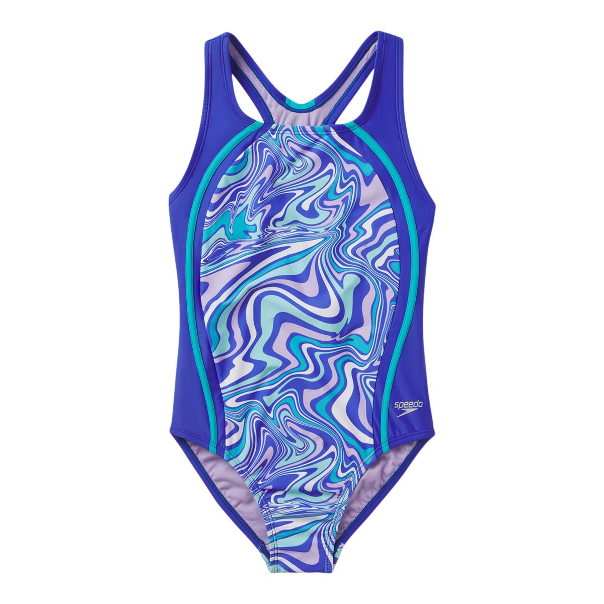 Speedo Girls Printed Sport Splice One Piece Swimsuit Sportchek