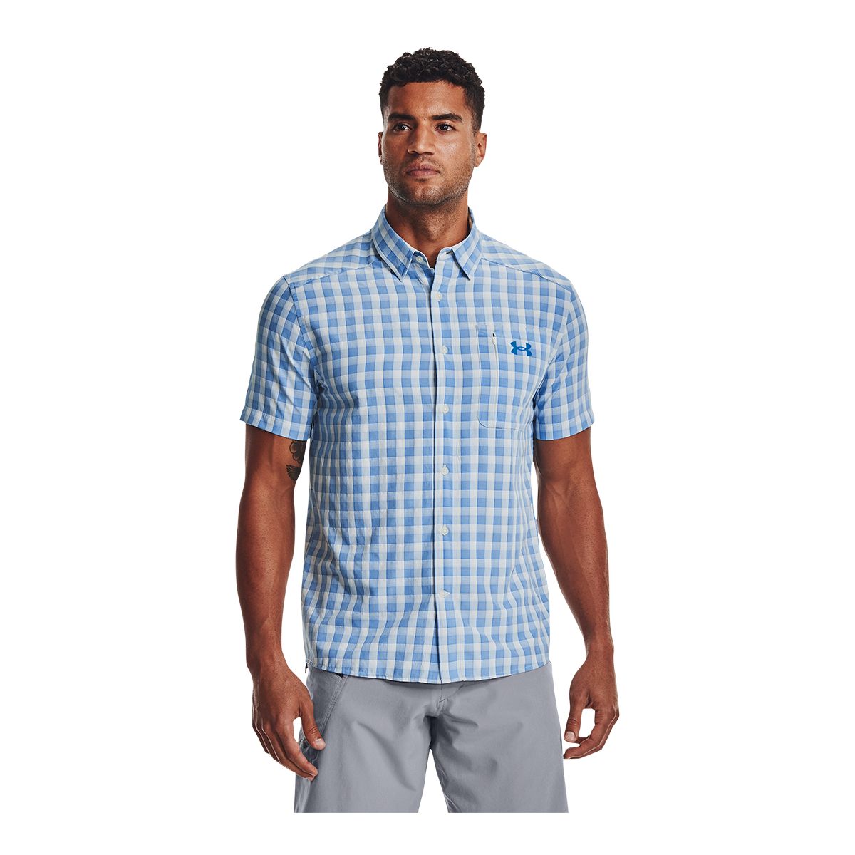 Under Armour Men's Dri-FIT Tide 2.0 Plaid T Shirt | SportChek