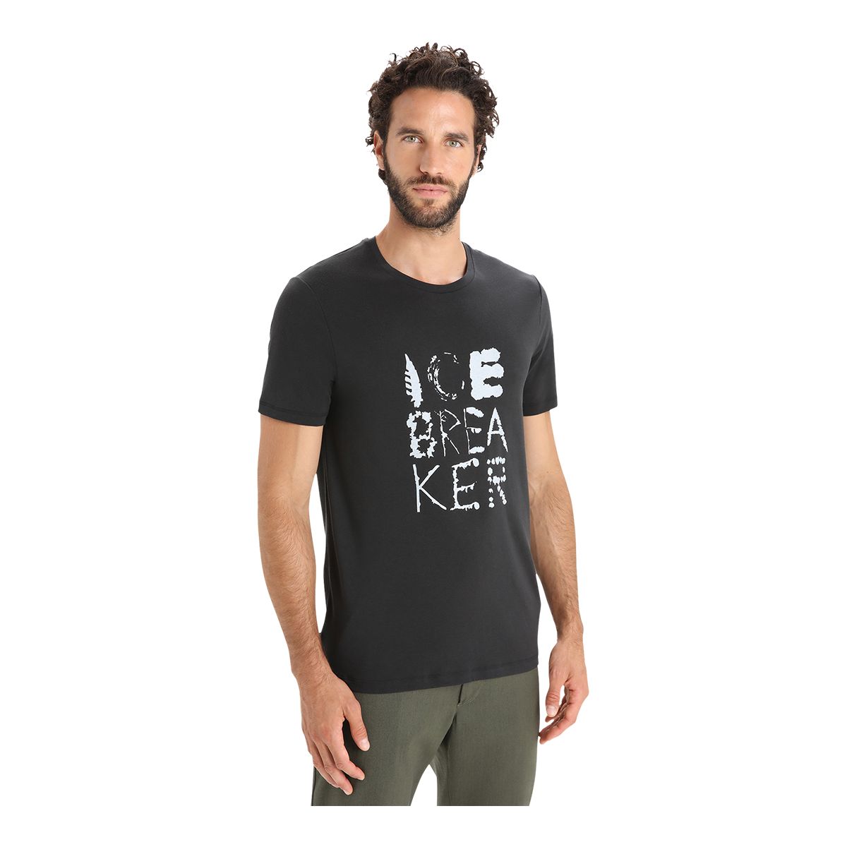 Icebreaker Men's Cotton Natural Logo T Shirt | SportChek