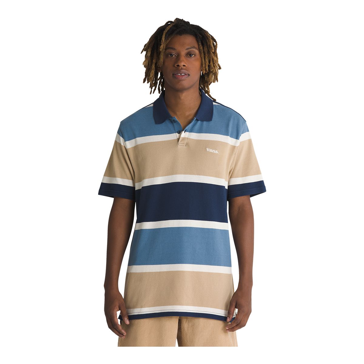 Vans Men's Halicrest Stripe Polo T Shirt | SportChek