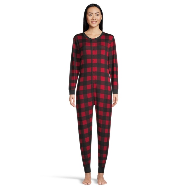 Ripzone Women's Elkwater Buffalo Plaid Loungewear Onesie | SportChek