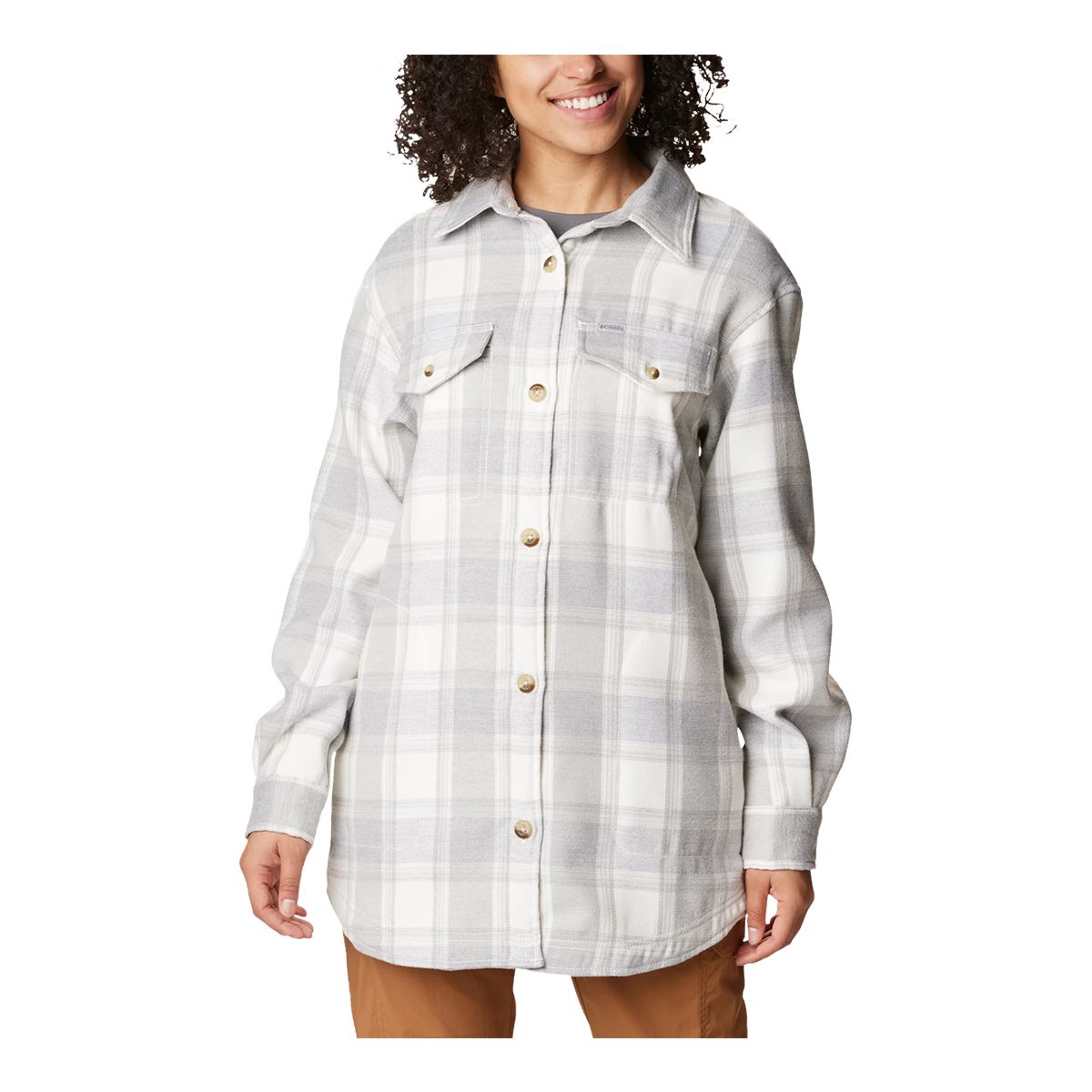 Columbia Women's Calico Basin Casual Fit Long Sleeve Shacket | Atmosphere