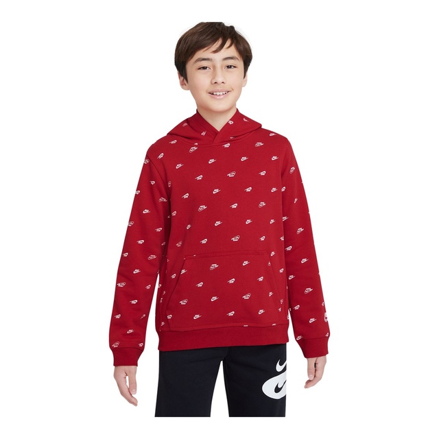 Nike Sportswear Boys' Club All Over Print Hoodie, Kids', Pullover ...