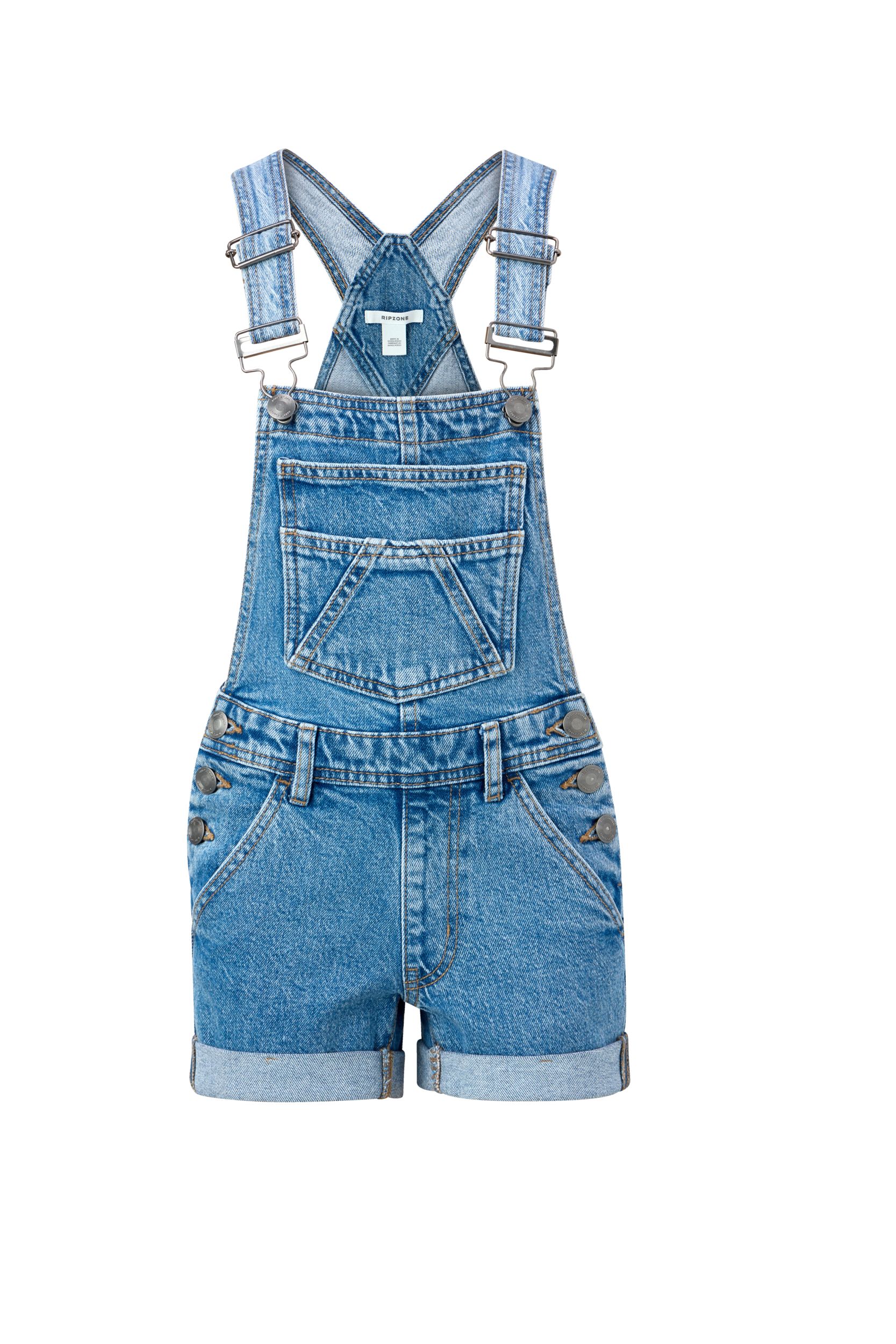 Ripzone Kids' Henley Denim Shortalls | SportChek