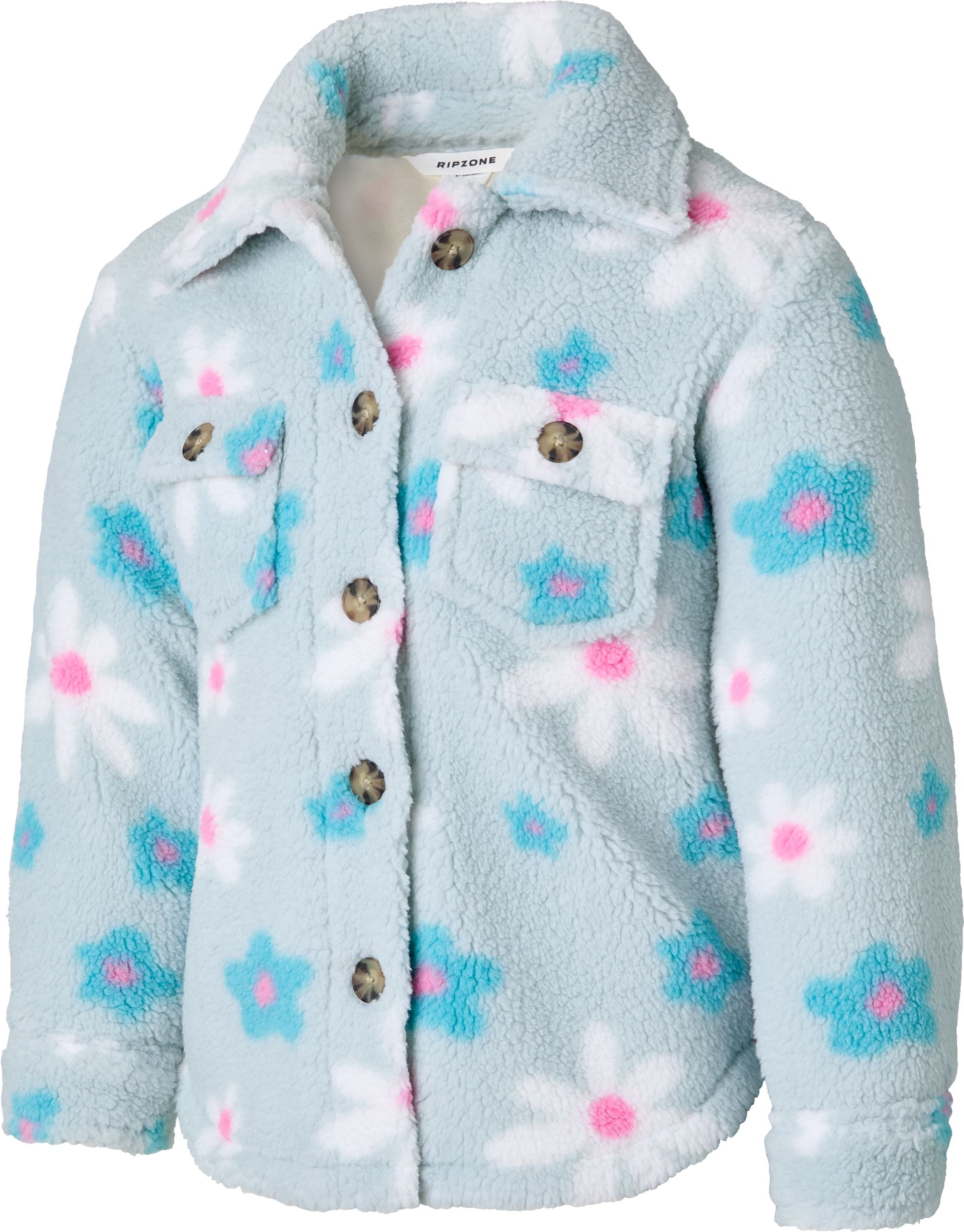 Ripzone Kids' Alessia Buffalo Plaid Fleece Hooded Shirt | SportChek