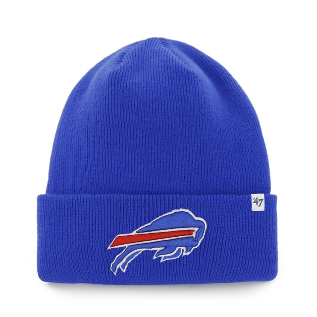 47 Brand Buffalo Bills Raised Cuffed Knit Cap - Warm Winter Headwear ...