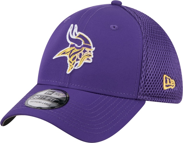 New Era Minnesota Vikings 39THIRTY Outline Cap - NFL Stretch Fit Cap ...
