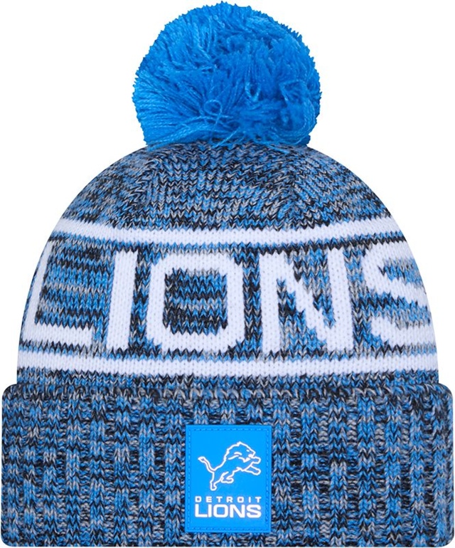 New Era Detroit Lions Sideline Sport Knit Hat - NFL Sideline Cold ...