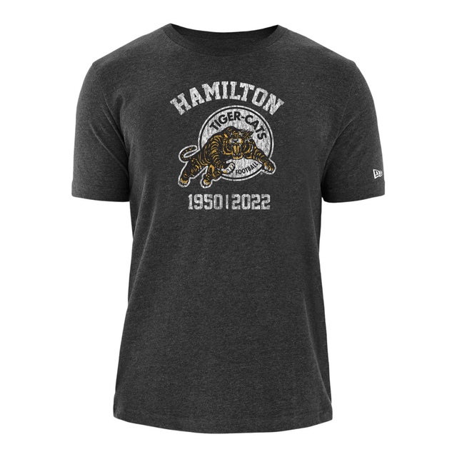 Hamilton Tiger-Cats New Era Throwback Bi-Blend T Shirt | SportChek
