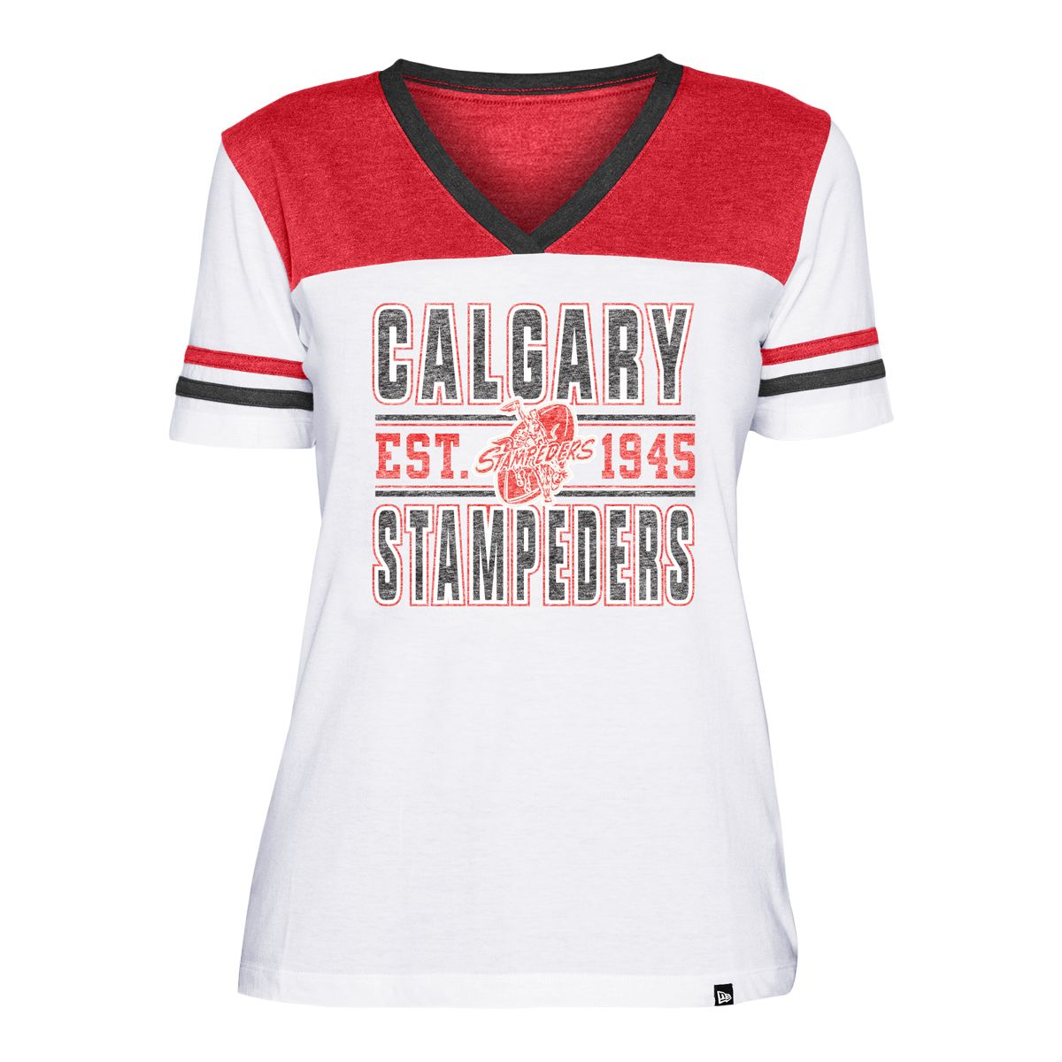 Calgary Stampeders New Era Women's Throwback Crossover T Shirt | SportChek