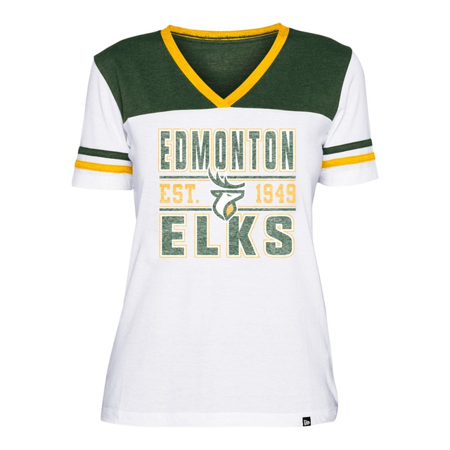 Edmonton Elks New Era Women's Throwback Crossover T Shirt | SportChek