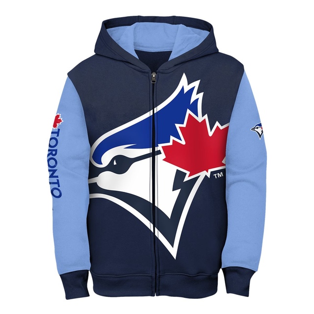 Infant Toronto Blue Jays MLB Poster Board Full Zip Fleece Hoodie ...