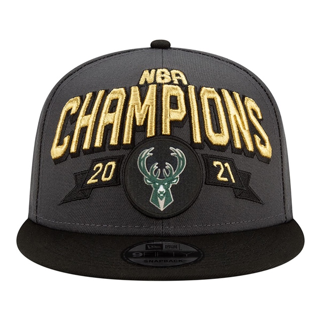 Milwaukee Bucks New Era 2021 NBA Champions 9FIFTY Locker Room Cap ...