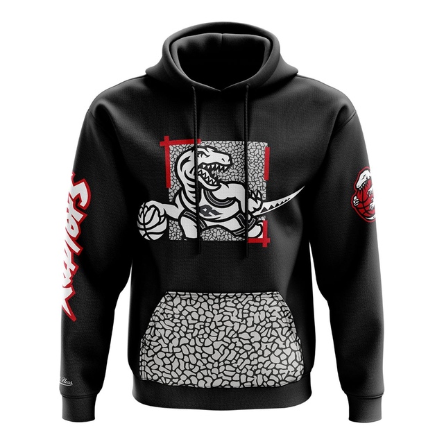 Toronto Raptors Mitchell & Ness Hardwood Classics Tough Skin Hoodie ...
