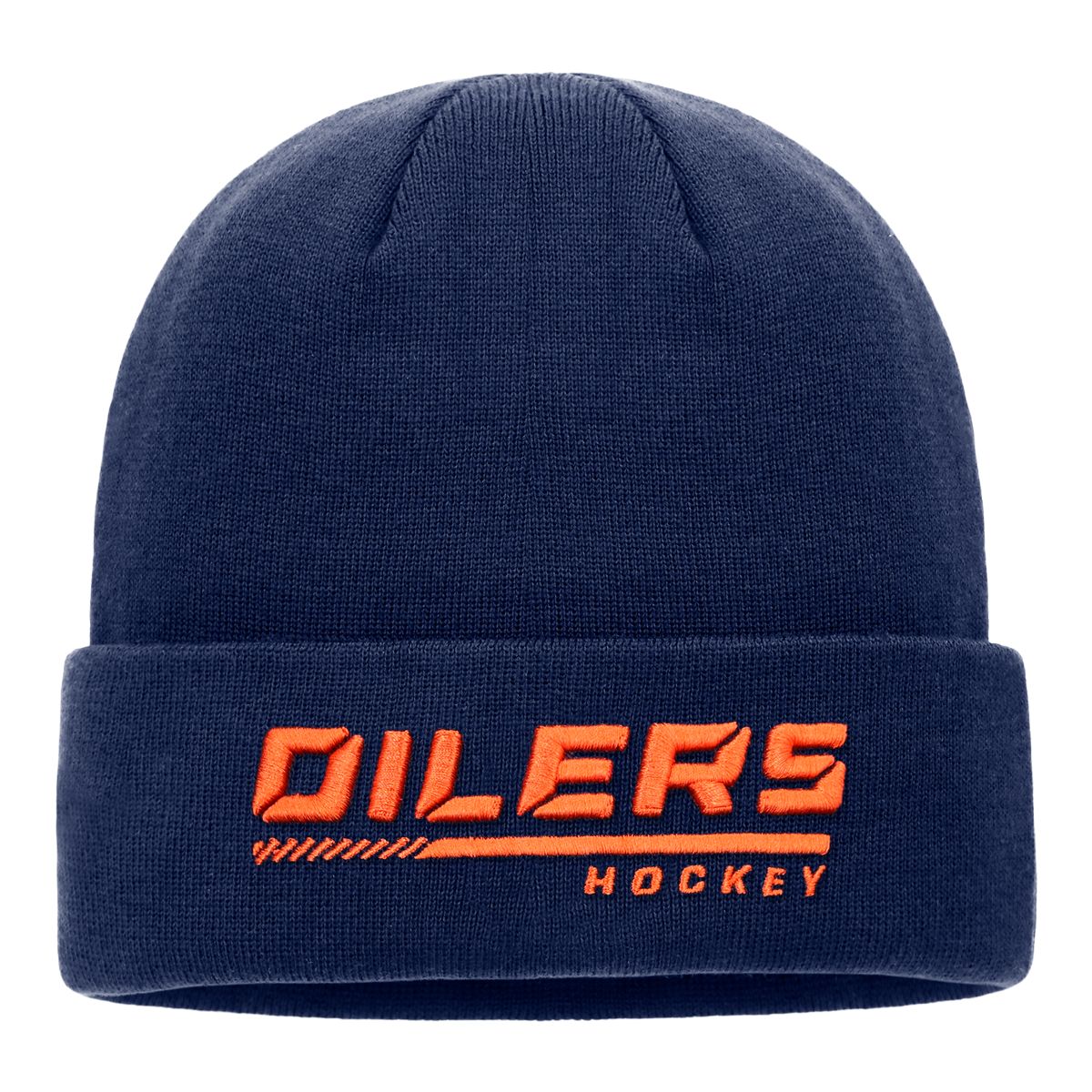Edmonton Oilers Fanatics Locker Room Cuffed Knit Hat, NHL, Hockey ...