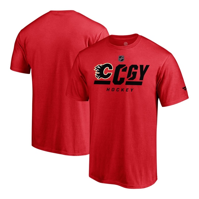 Calgary Flames Fanatics Authentic Pro Tricode T Shirt | SportChek
