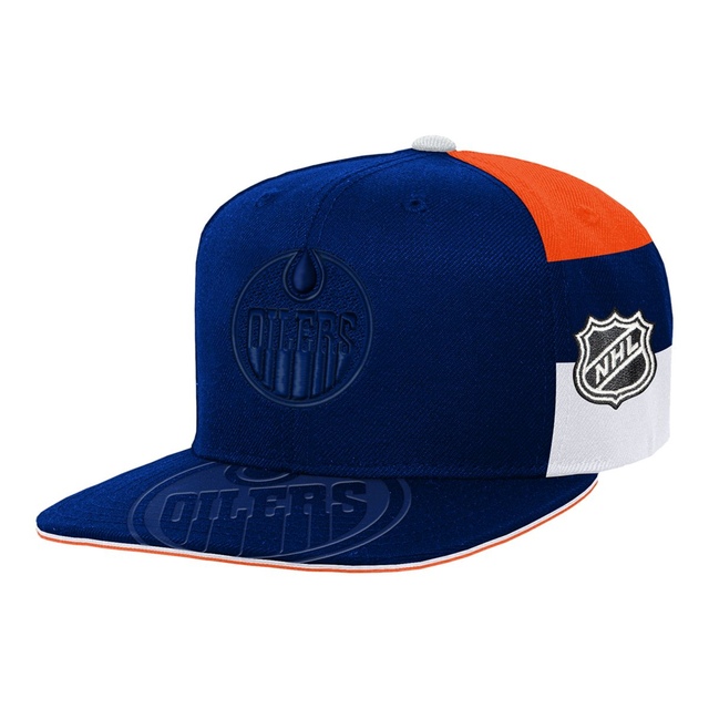 Youth Edmonton Oilers Outerstuff Face Off Structured Adjustable Cap ...