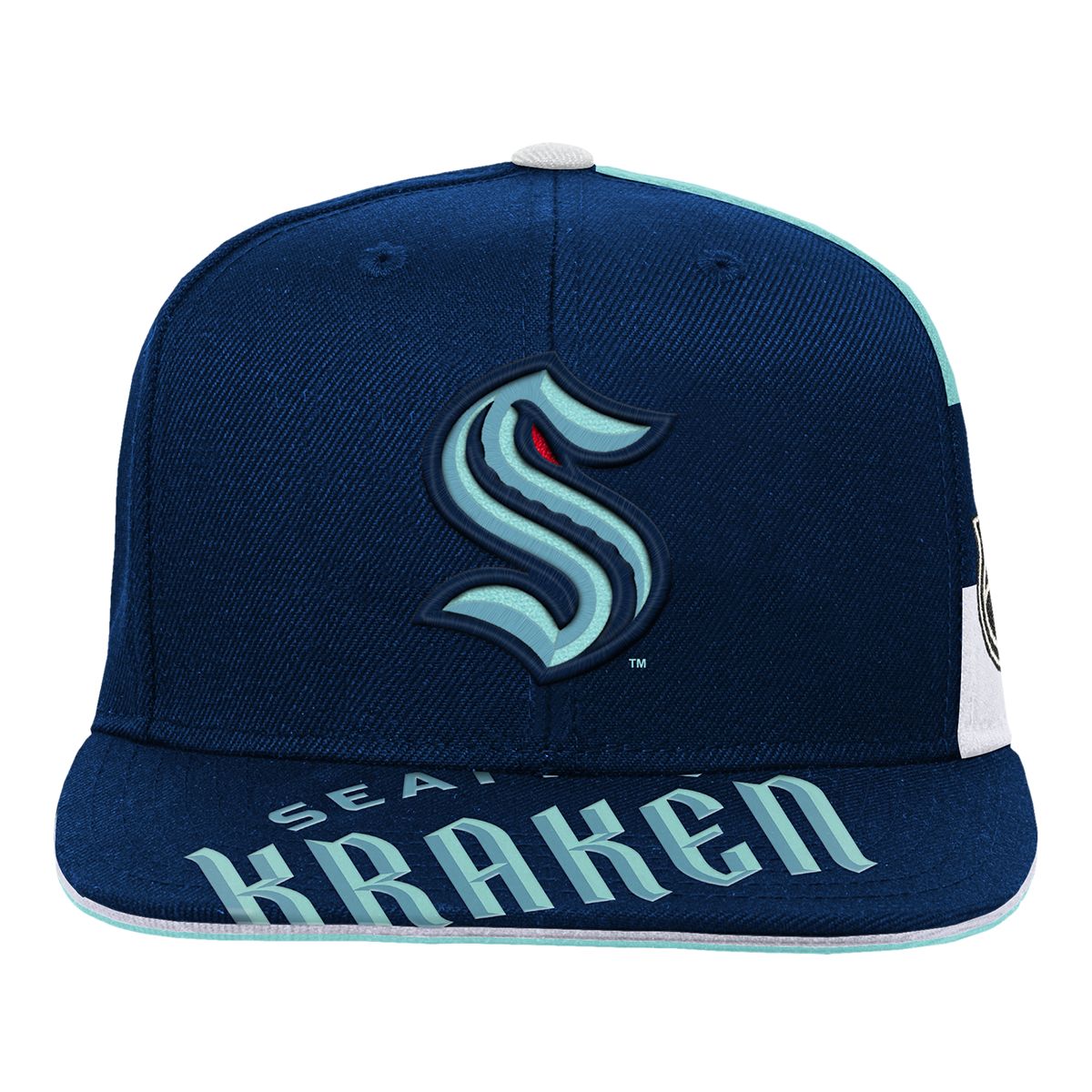 Youth Seattle Kraken Outerstuff Face Off Structured Adjustable Cap ...