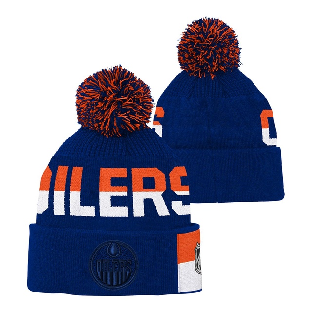 Youth Edmonton Oilers Outerstuff Face Off Jacquard Knit | SportChek