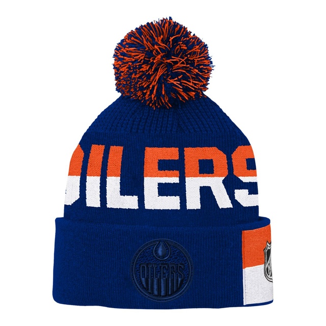 Youth Edmonton Oilers Outerstuff Face Off Jacquard Knit | SportChek