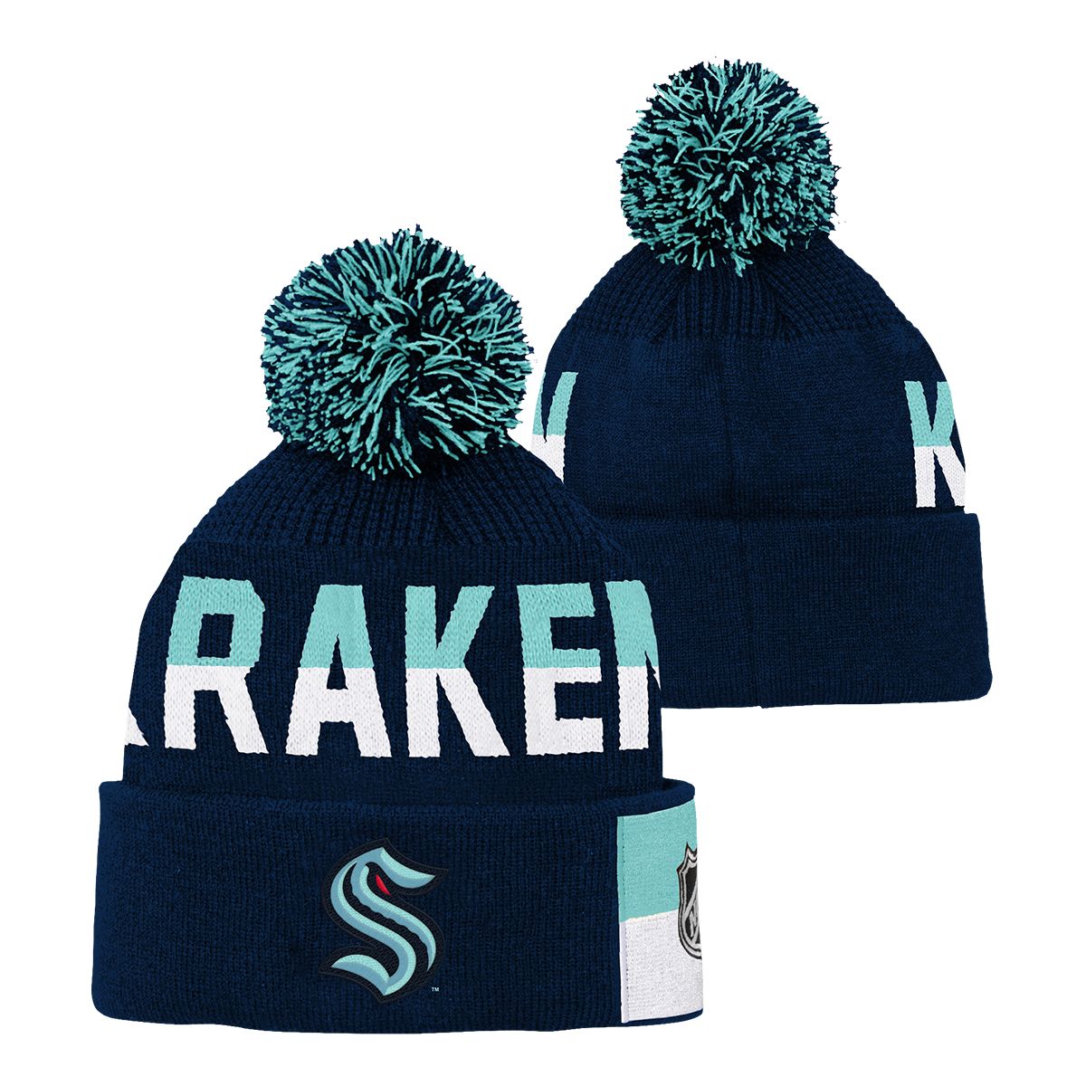 Youth Seattle Kraken Outerstuff Face Off Jacquard Knit | SportChek