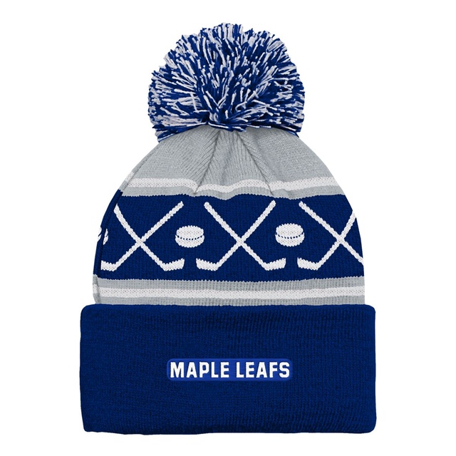 Infant Toronto Maple Leafs Face Off Cuffed Pom Knit | SportChek